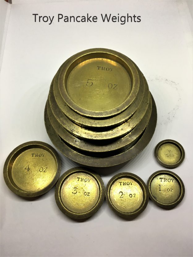 Troy Pancake weights | Collecting Gold Scales & Troy weights.